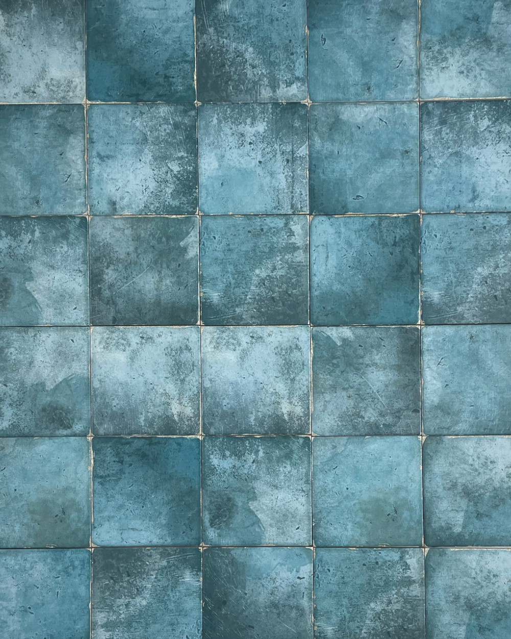 Blaue Antike Fliesen 15x15 cm Rustikal | Landhaus Fliesen in blau ...