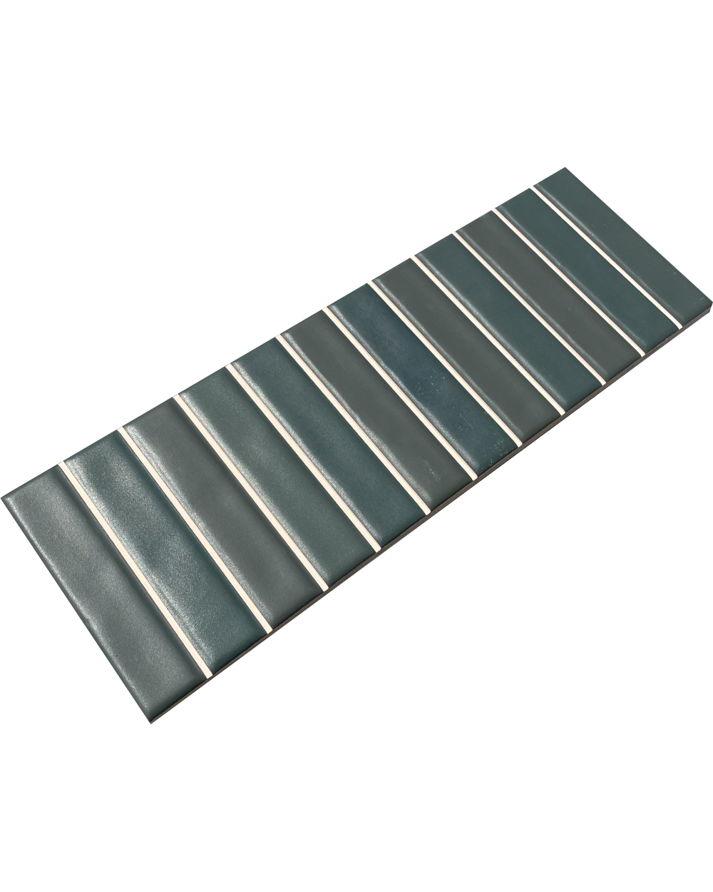 Wall tile sticks green matt 10x30 cm | Sample Shipping