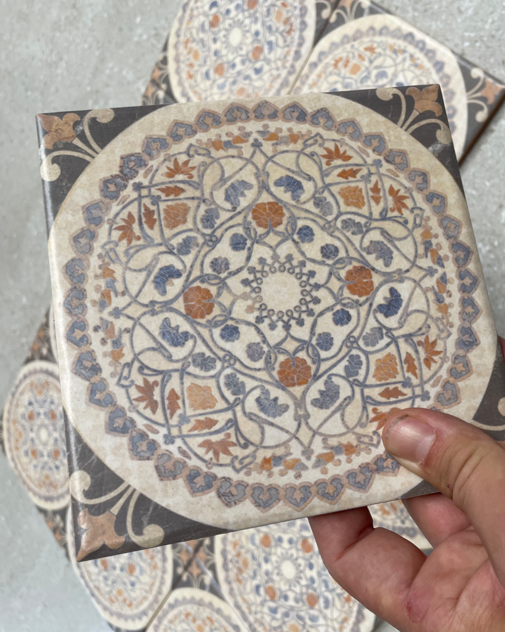 copy of Vintage Tiles Black 15x15 cm | Village Monte Black